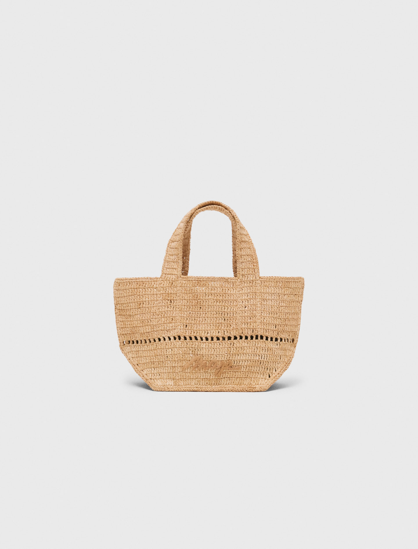 Natural raffia mini tote Natural for Women | Maje